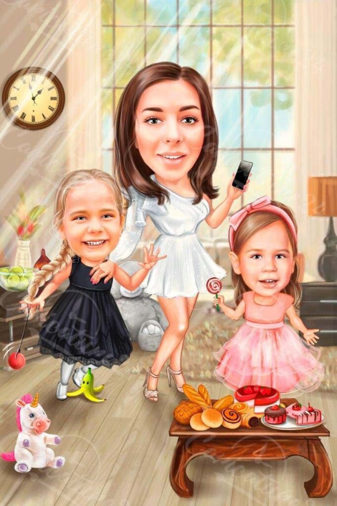 Mother’s Day Portrait: Express Love and Gratitude - Custom Art for Mom ...