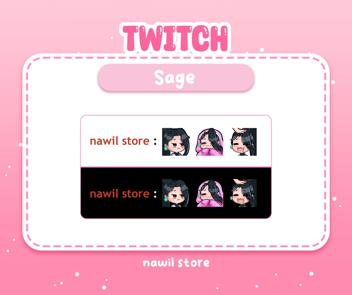 Sage VALORANT Set Emotes Twitch Discord Youtube Custom - Etsy