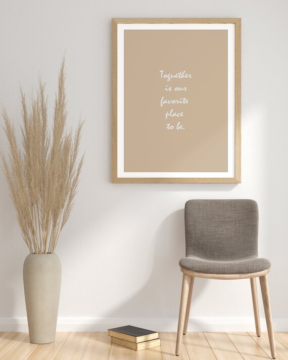 Nature print beige tones coastal style boho style | Etsy