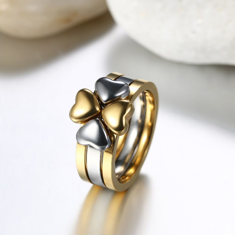 4 Leaf Clover Ring - Etsy