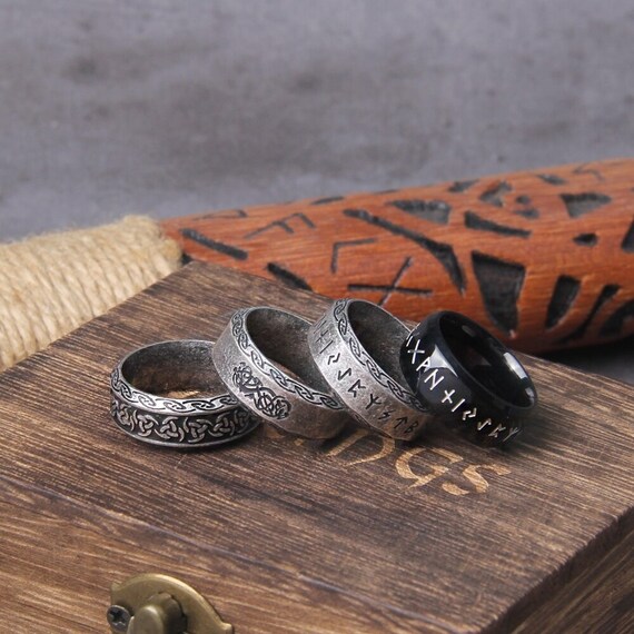 Freya Viking Rune Rings Odin Norse Amulet Rings Amulet - Etsy