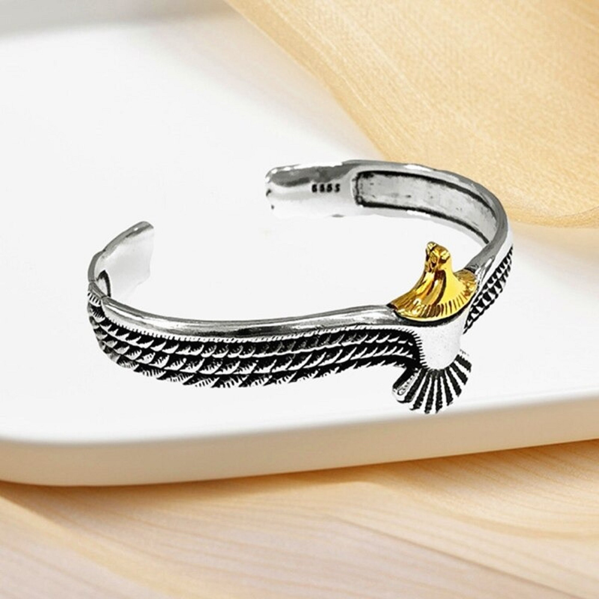Viking Raven Eagle Bracelet Bangle for Women Freebird Eagle - Etsy UK