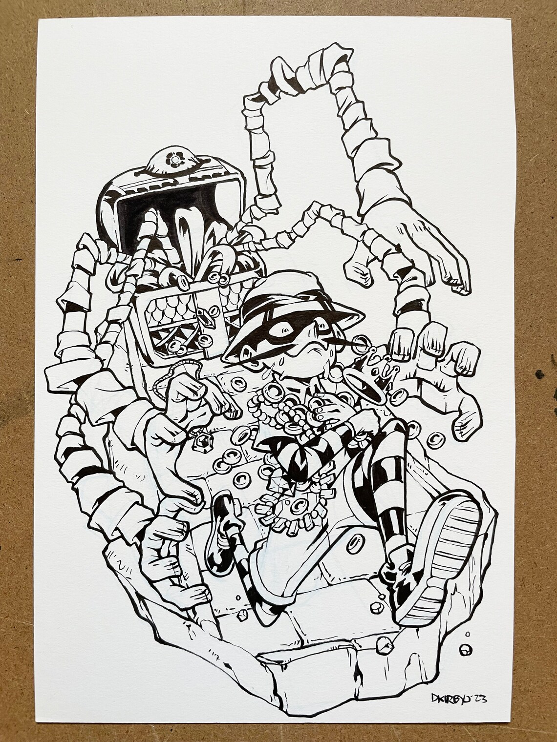 Drawloween 2023 Day 22 Drawing: Catch the Thief - Etsy