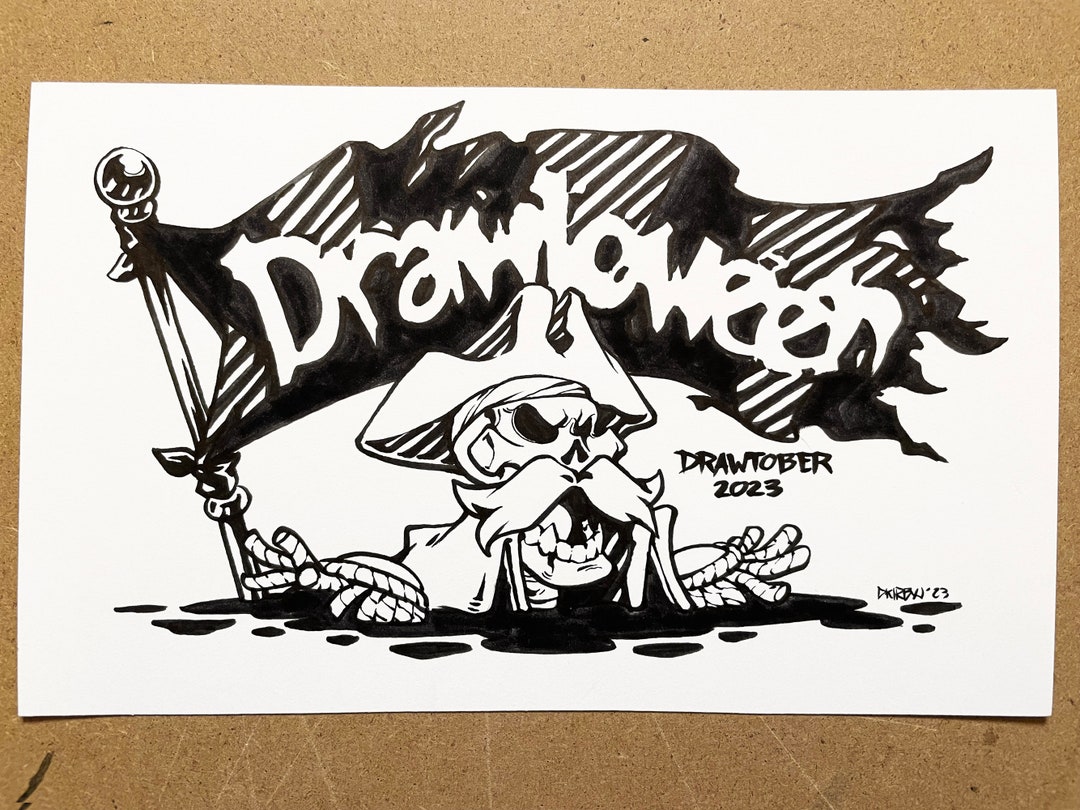 Drawloween 2023 Day 00 Drawing: Event Announcement - Etsy