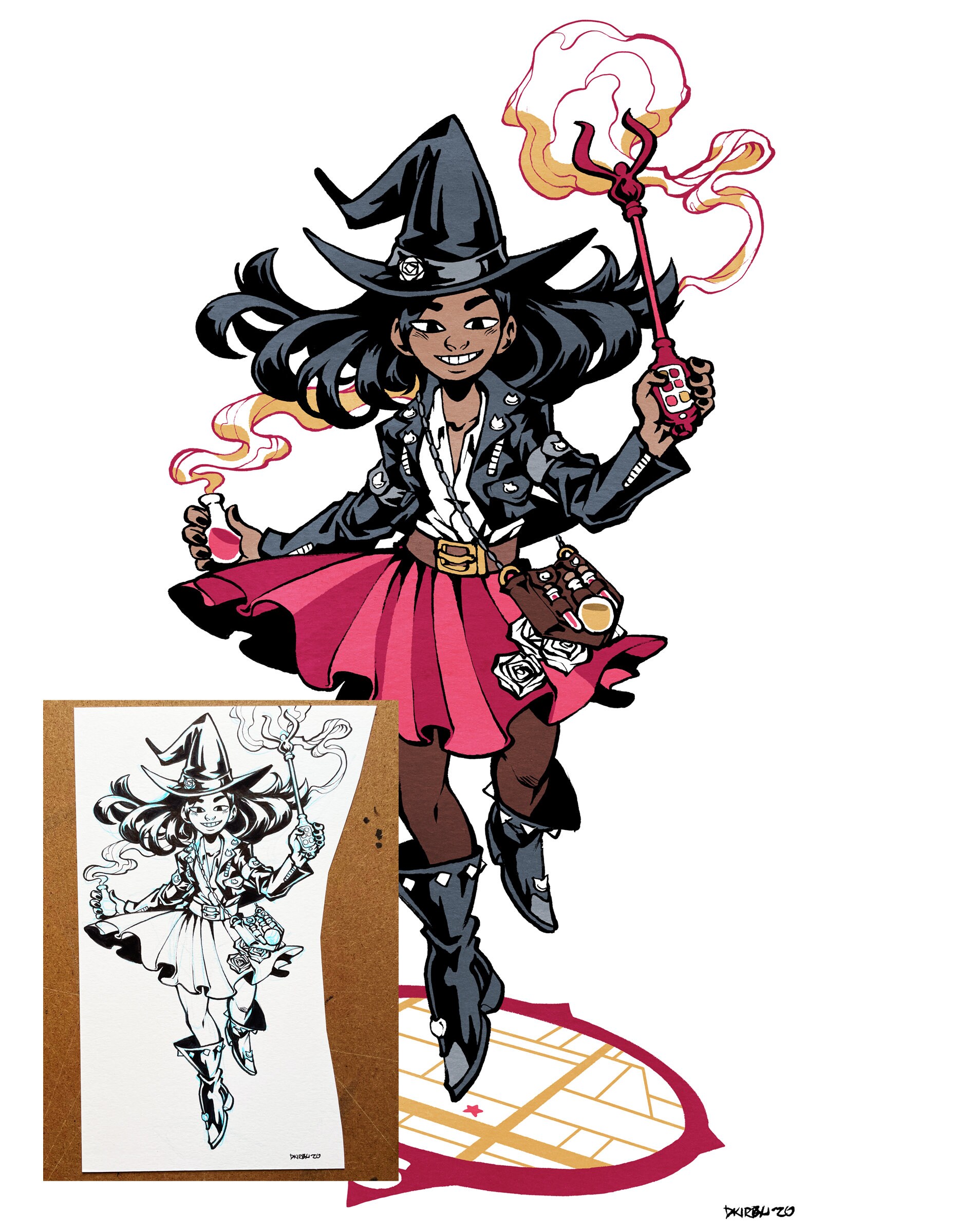 Drawloween 2020 Day 11 Drawing: Witch - Etsy
