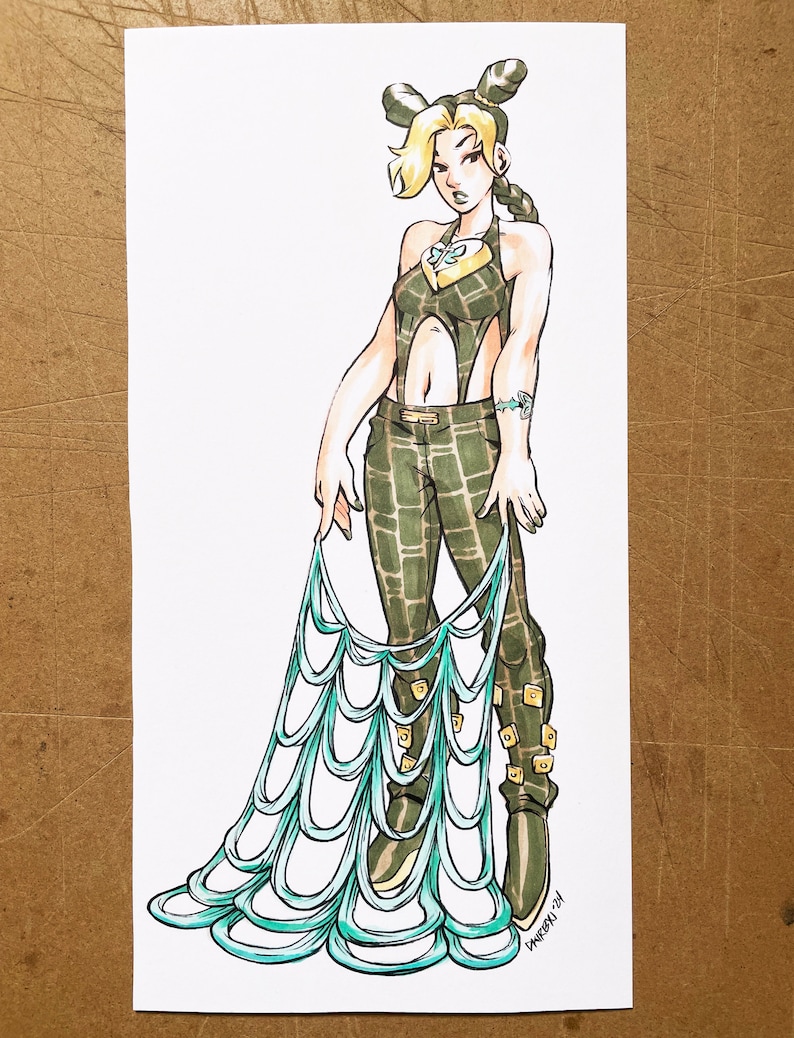 Jolyne Kujo Marker Drawing - Etsy