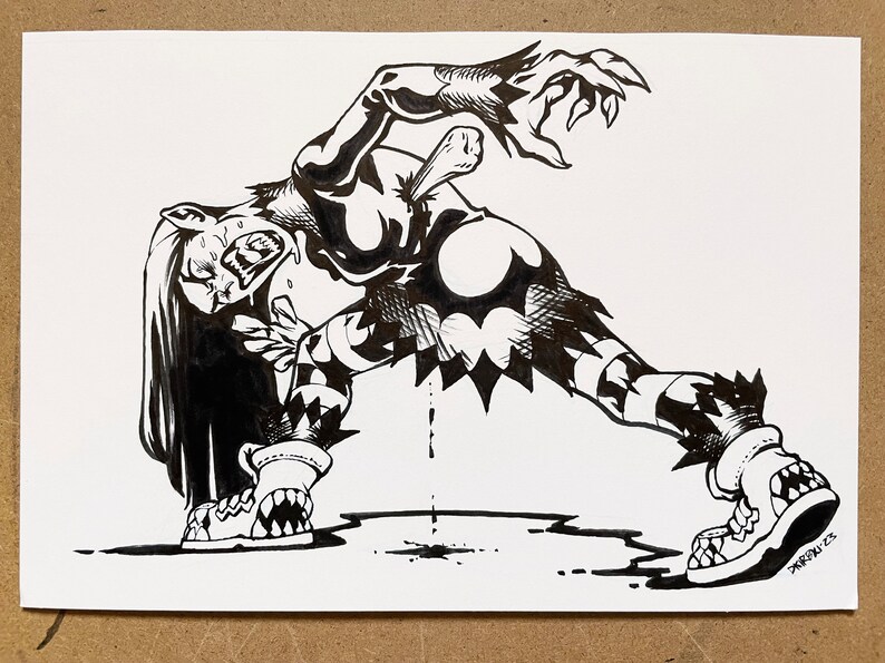 Drawloween 2023 Day 02 Drawing: Staked - Etsy