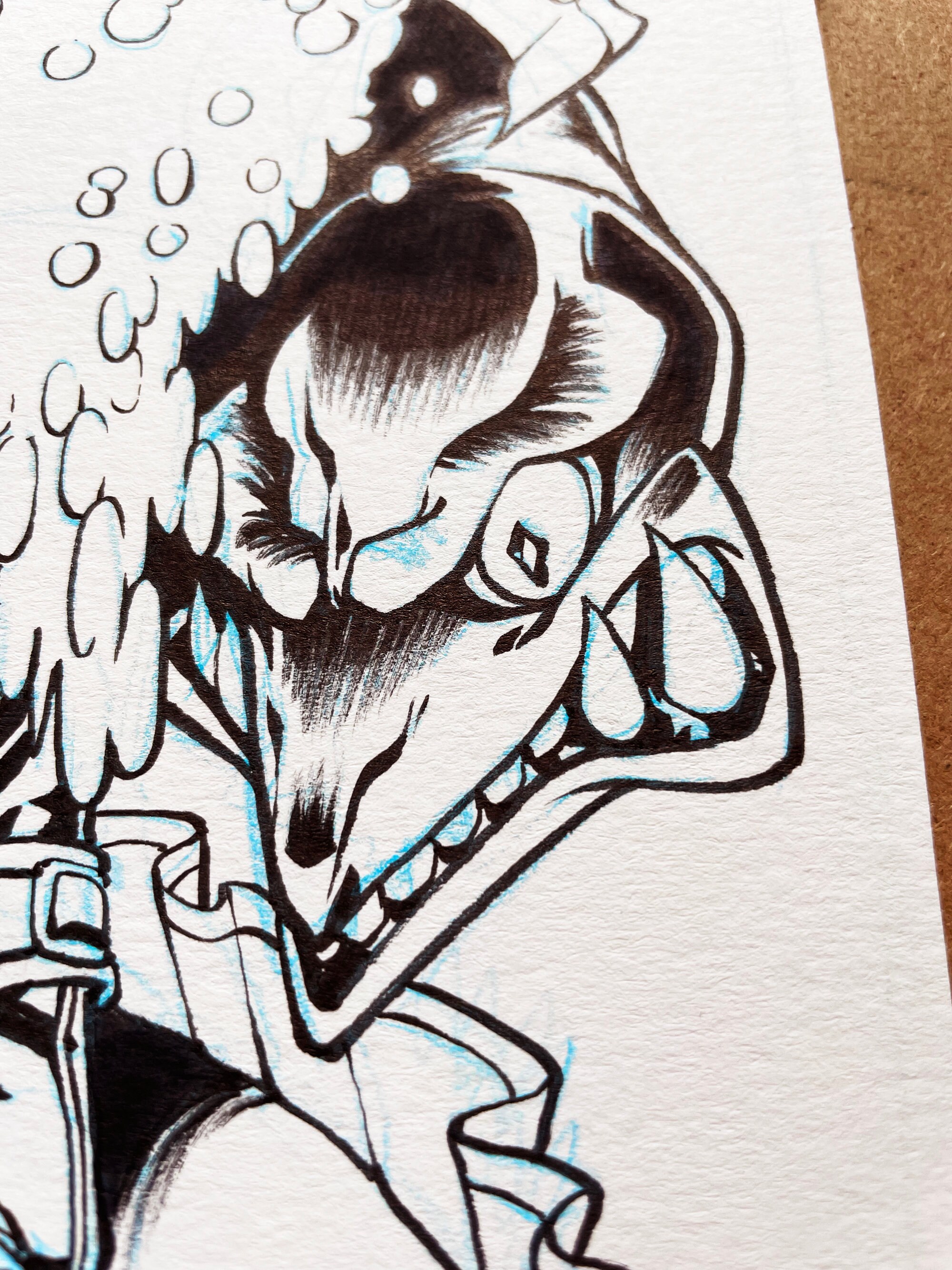 Drawloween 2020 Day 05 Drawing: Dive - Etsy