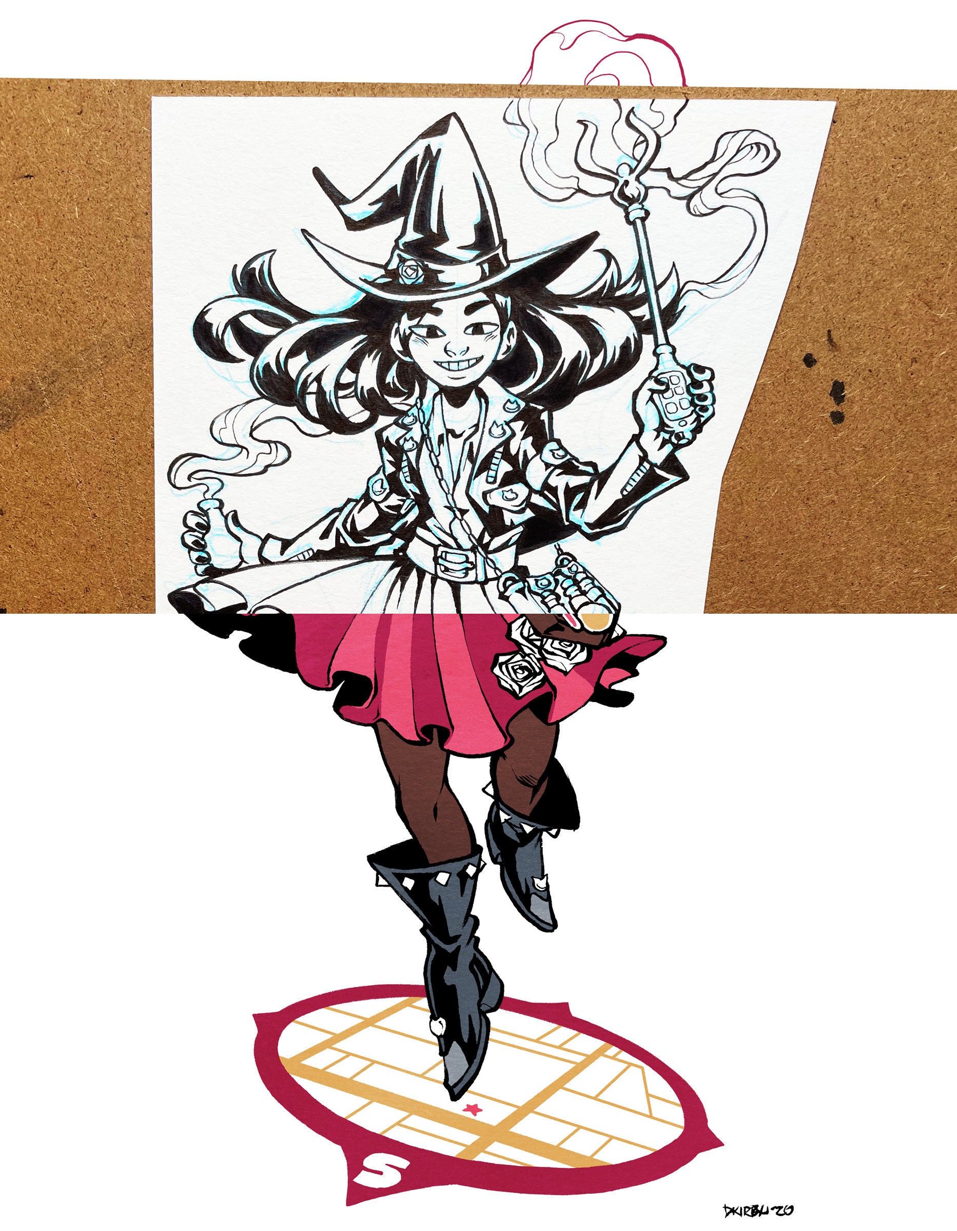 Drawloween 2020 Day 11 Drawing: Witch - Etsy