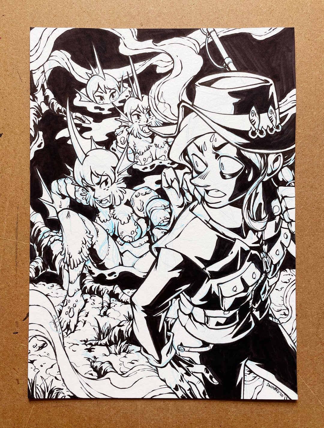 Drawloween 2020 Day 31 Drawing: Miss West Halloween - Etsy