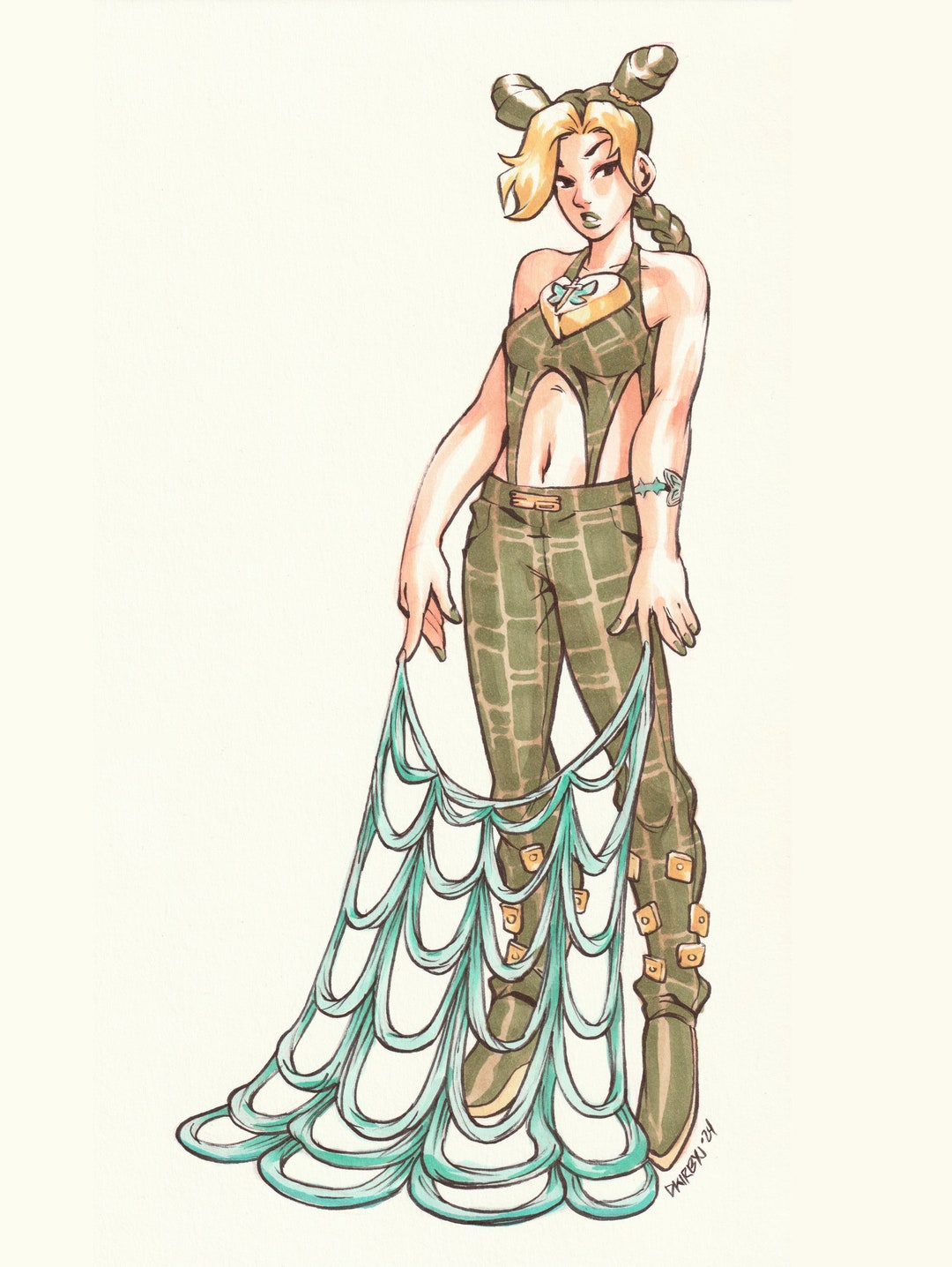 Jolyne Kujo Marker Drawing - Etsy