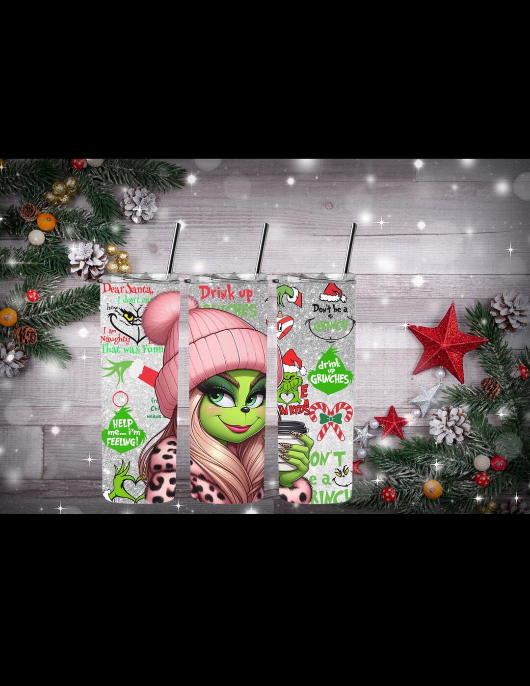 Grinch Tumbler - Etsy