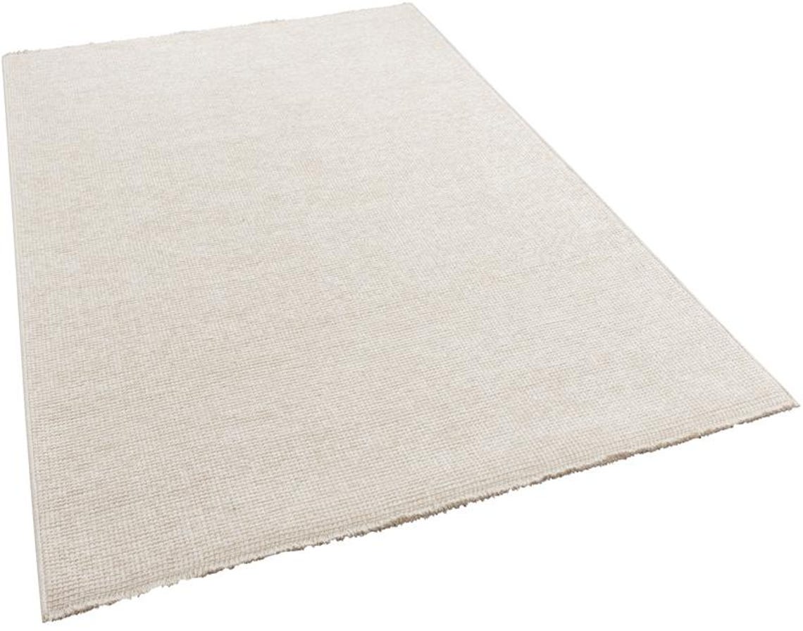 Contemporary Minimalist Beige Textured Area Rug – Modern Solid Color ...
