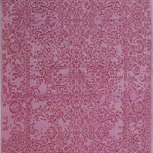 Vintage Pink Red Floral Rug – 160x230 Cm | Bohemian Distressed Area ...