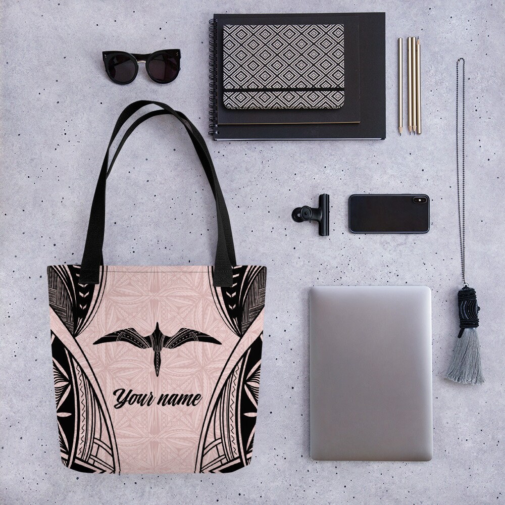 Personalized Iwa Pink Tapa Tote Bag - Etsy