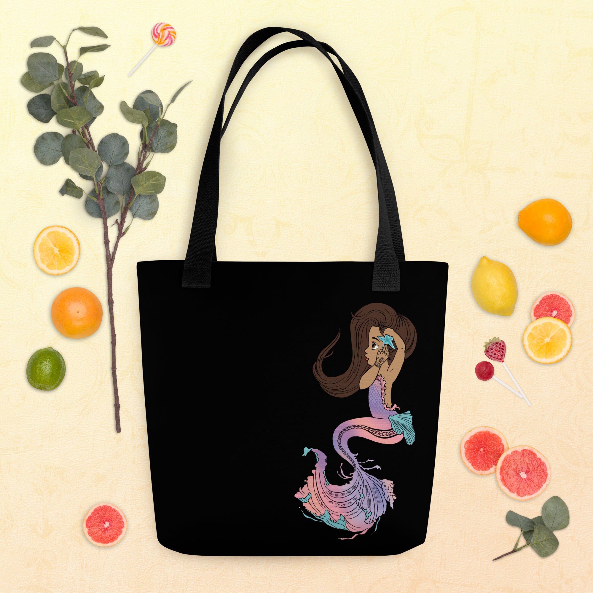 Samoan Mermaid Starfish Personalized Tote Bag - Etsy