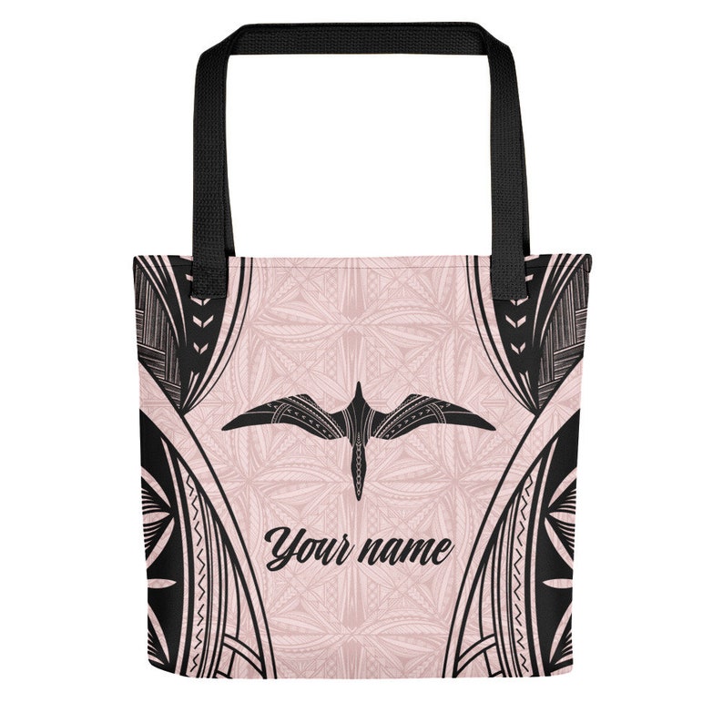 Personalized Iwa Pink Tapa Tote Bag - Etsy