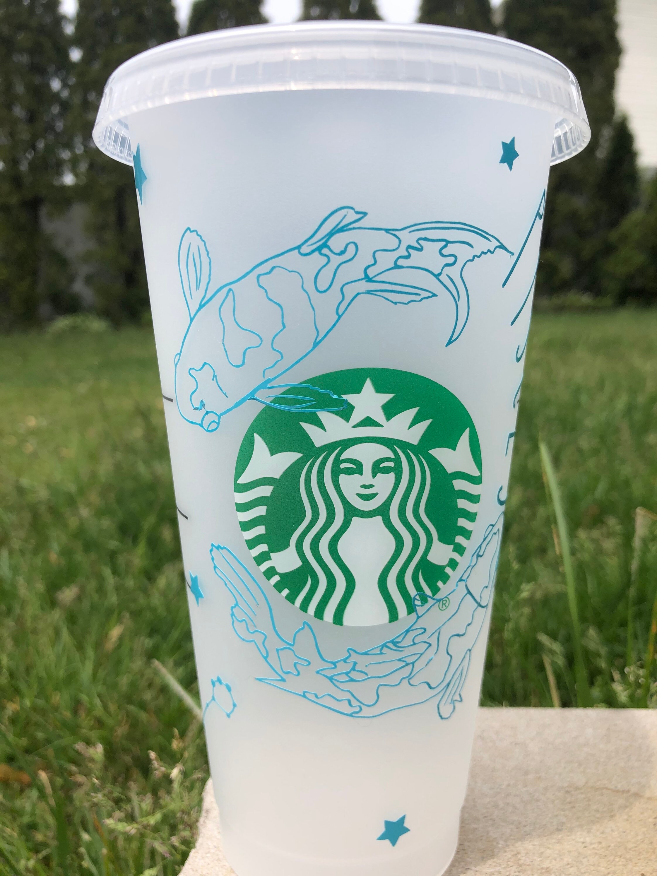 Custom Pisces Zodiac Cold Cup, Reusable 24 Oz Cold Cup, Personalized ...