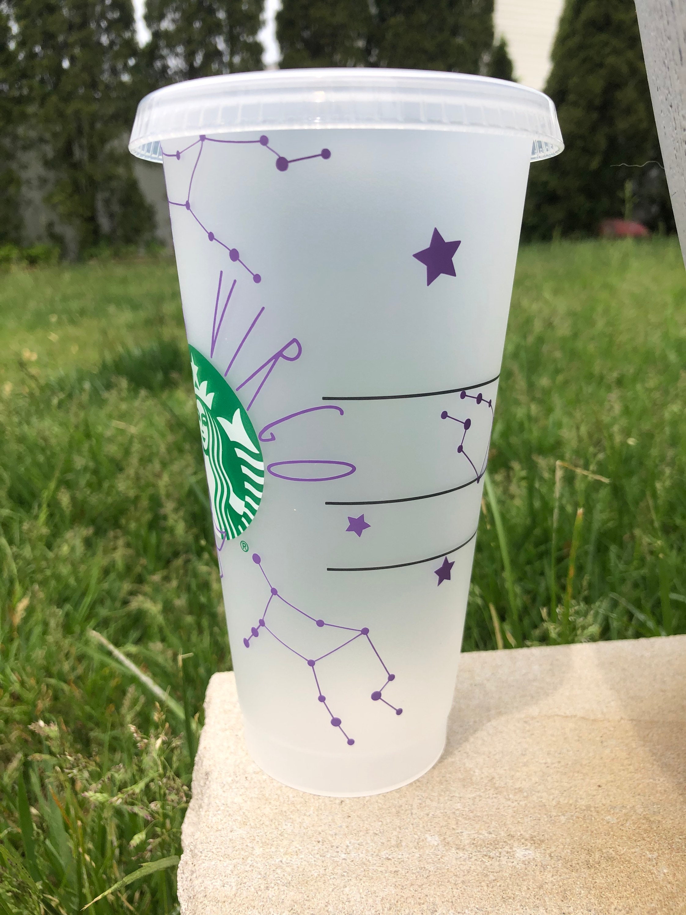 Custom Virgo Zodiac Cold Cup Reusable 24 oz Cold Cup | Etsy