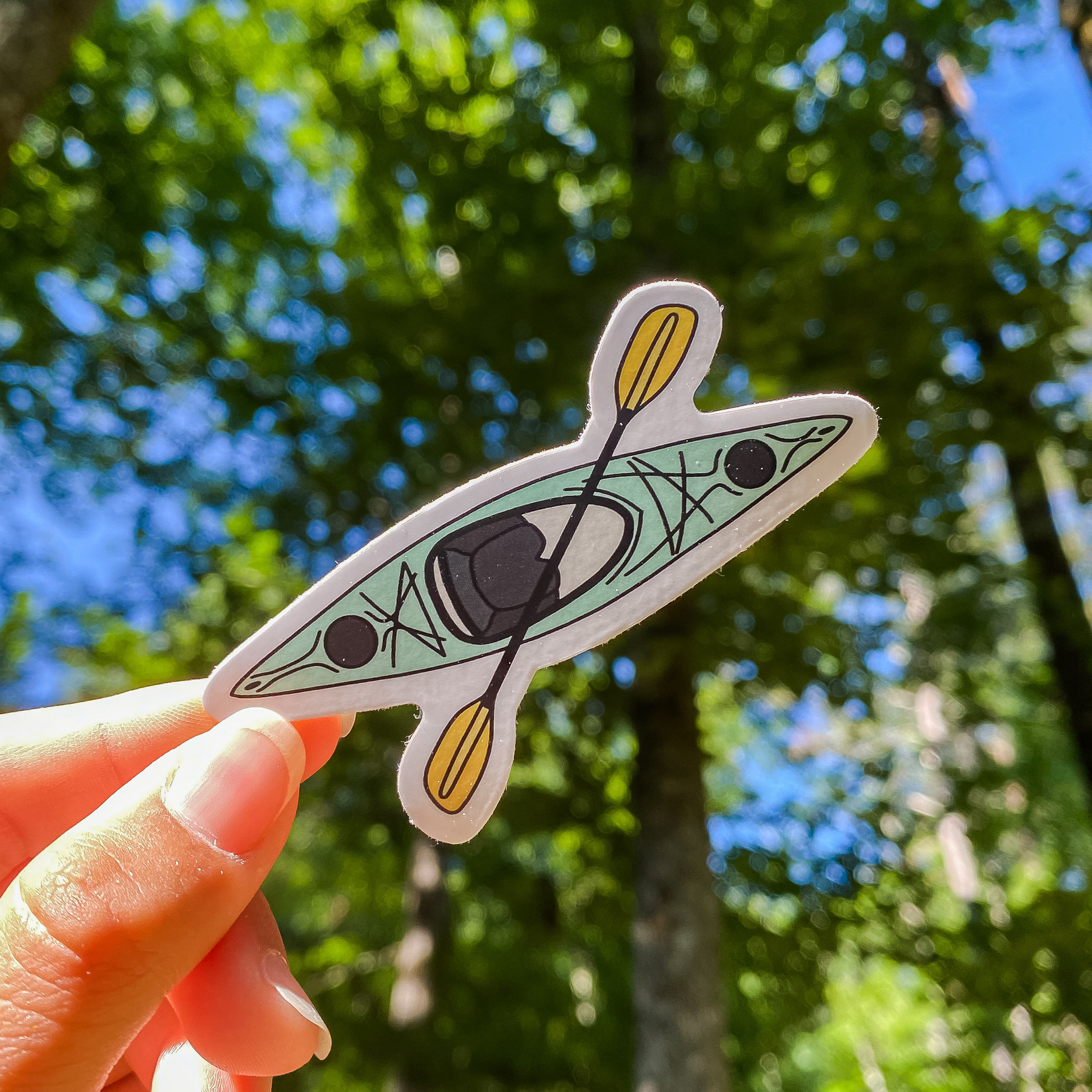 Kayak Sticker 3.0 X 2.2 - Etsy