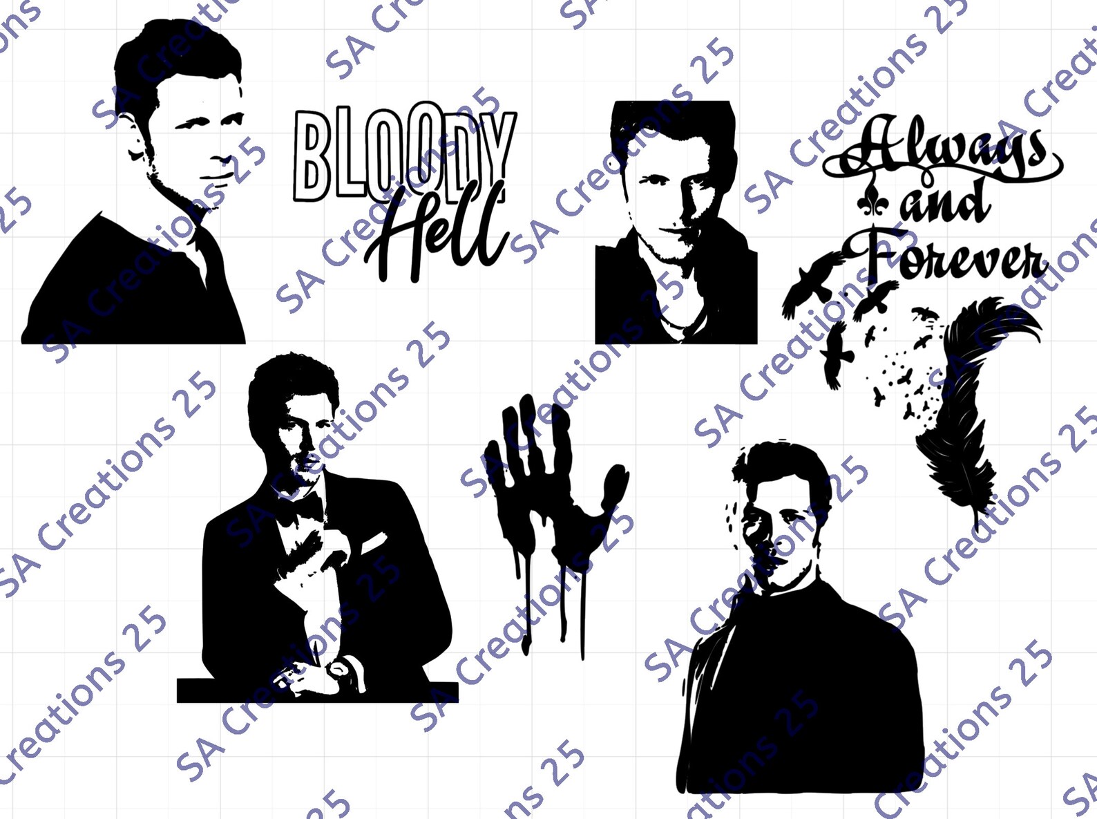 Klaus Mikaelson Bundle Tvd/the Orignals SVG PNG Cricut Design - Etsy Canada
