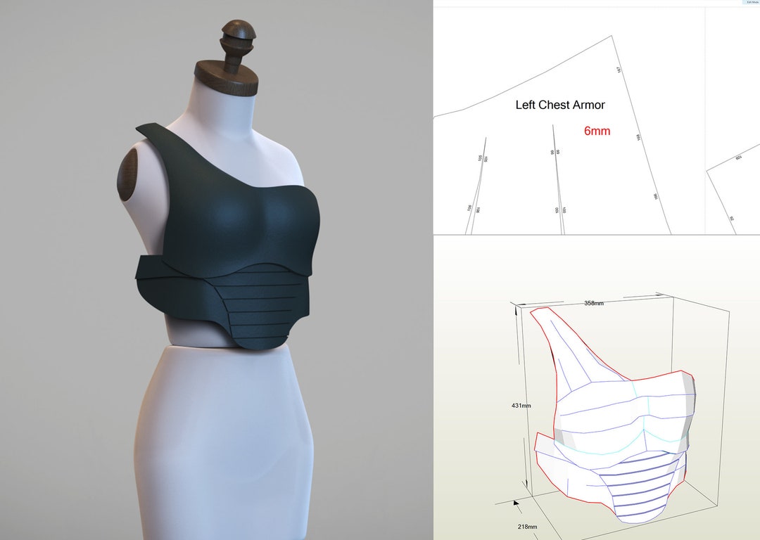 The Acolyte Foam Pattern Brendok Witch Chest Armor Female Sith ...