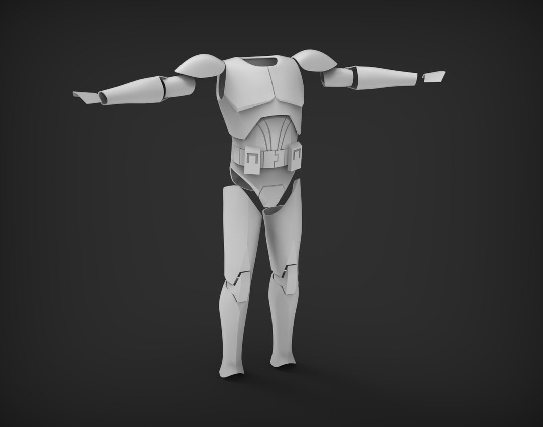 Clone Trooper Armor Animated Phase 2 TCW 3D Print STL Files - Etsy