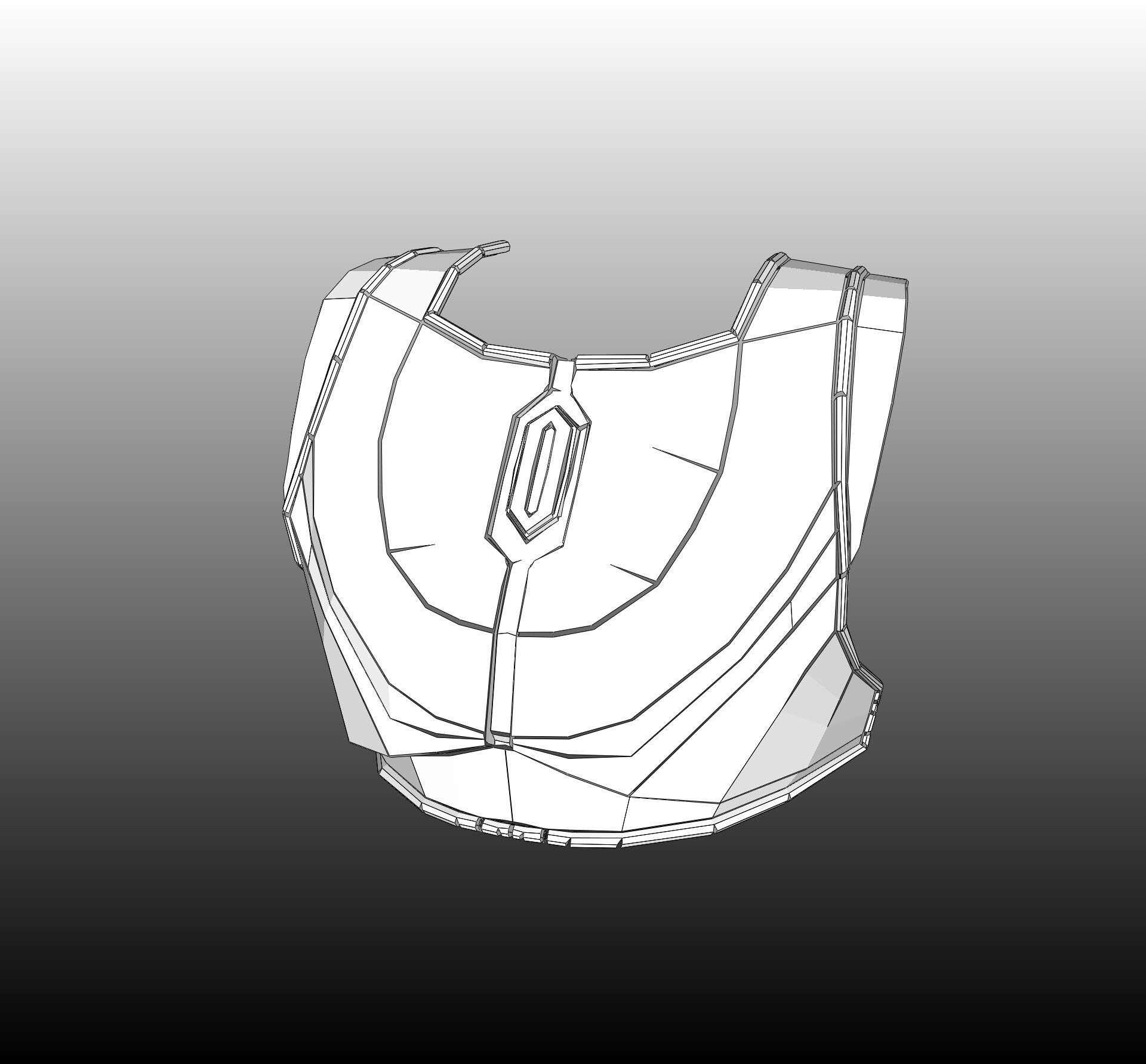 The Armorer Mandalorian Female Breastplate Chest Armor Piece 3D EVA ...