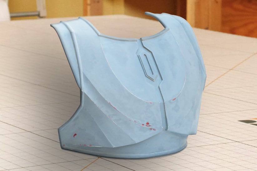 The Armorer Mandalorian Female Breastplate Chest Armor Piece 3D EVA ...