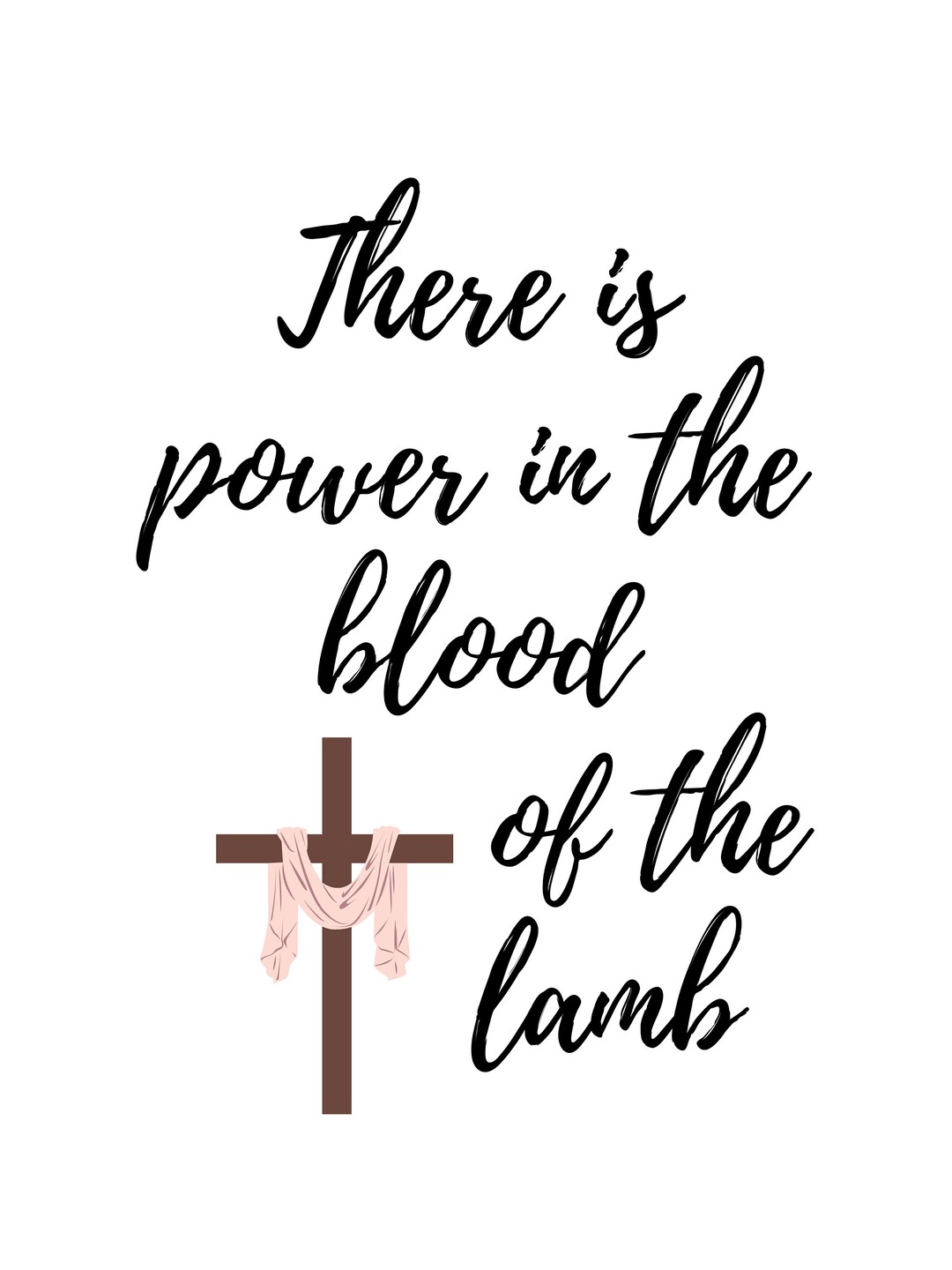 Power in the Blood of the Lamb Wall Hanging - Printable Scriptures ...