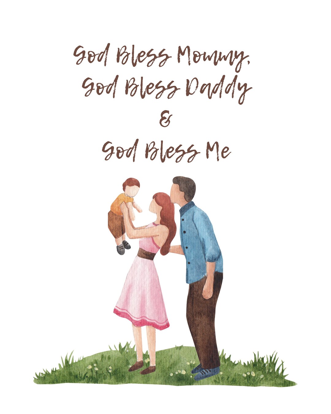 God Bless Mommy, God Bless Daddy and God Bless Me - Christian Family ...