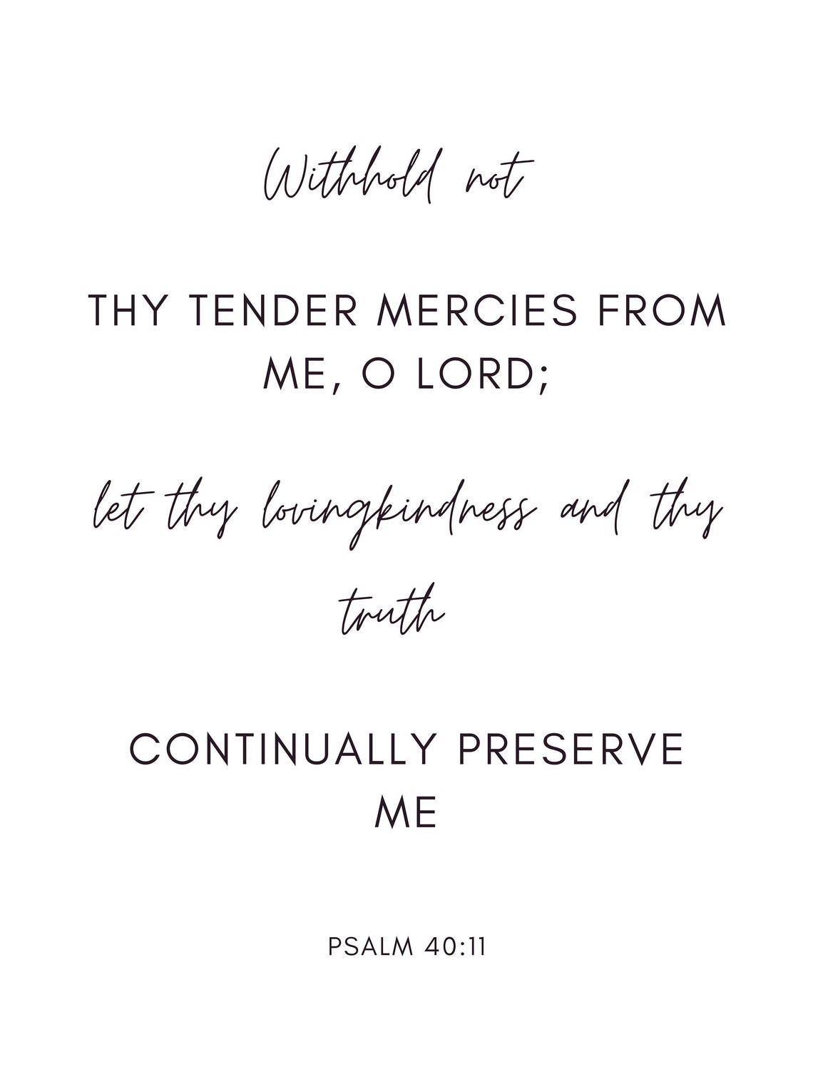 Psalm 40:11 KJV Wall Hanging - Download & Print - Printable Scriptures ...