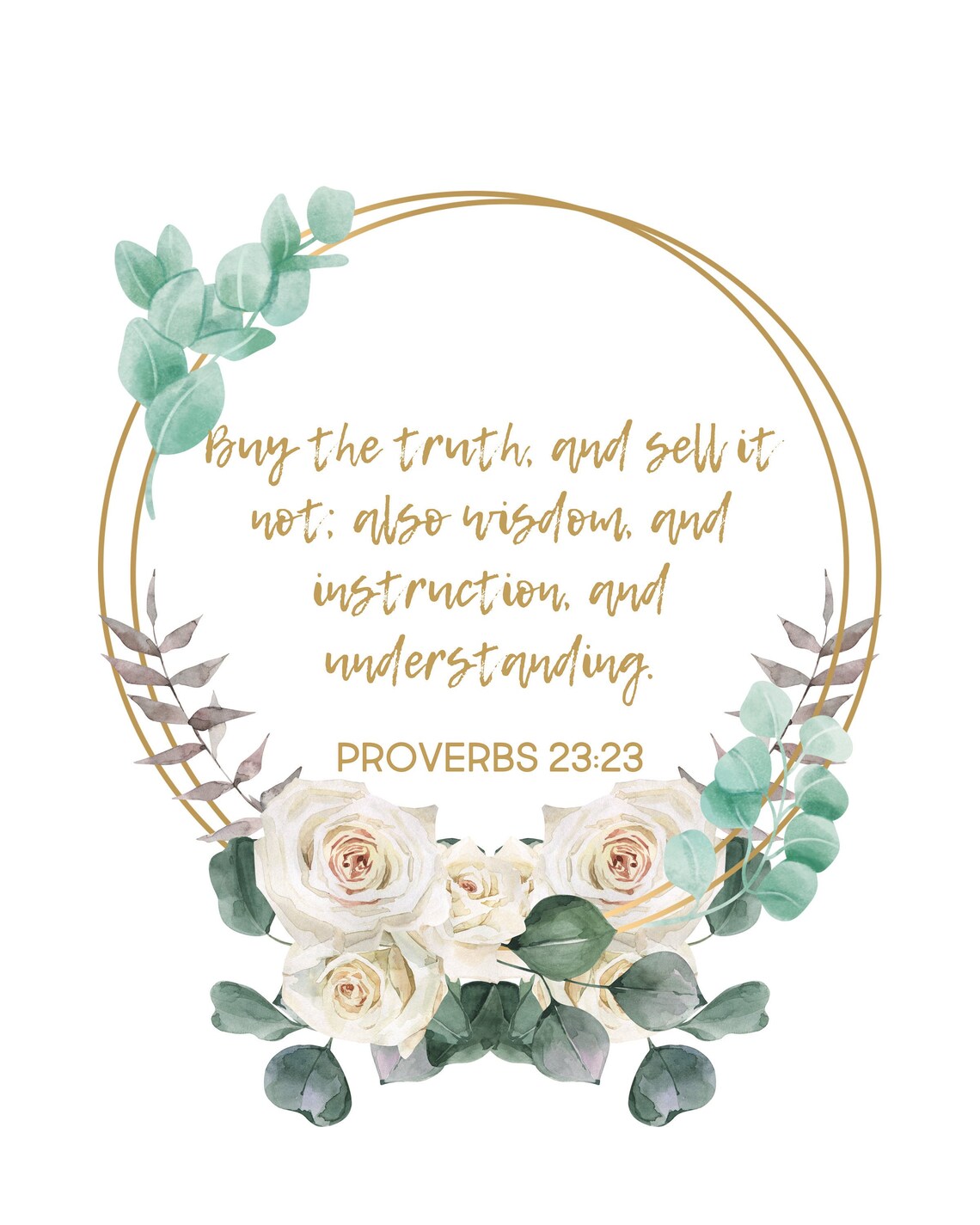 PROVERBS 23:23 - Bible Art - Wall Art - Christian Wall Art - Christian ...