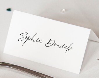 Watercolour Lemon Wedding Name Place Cards Personalised Italian Seating ...