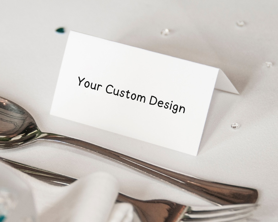 Printed Name Place Cards | Personalised Wedding Seating Place Names ...