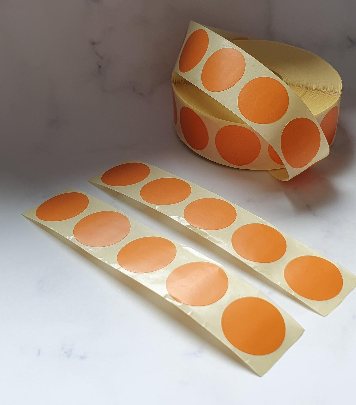 Orange Dot Stickers