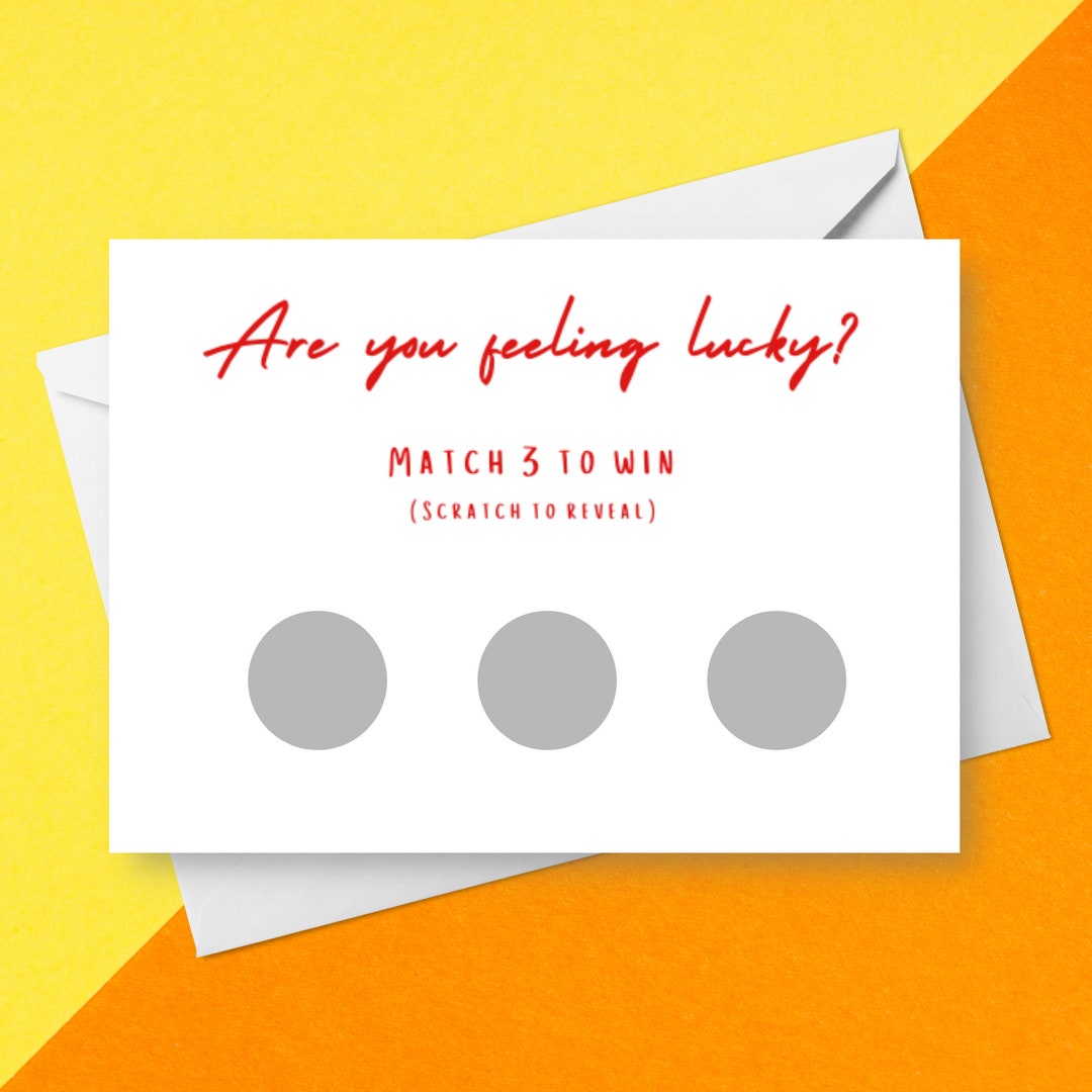 Red Rude Scratch Card - Match 3 to Win | Are You Feeling Lucky ...