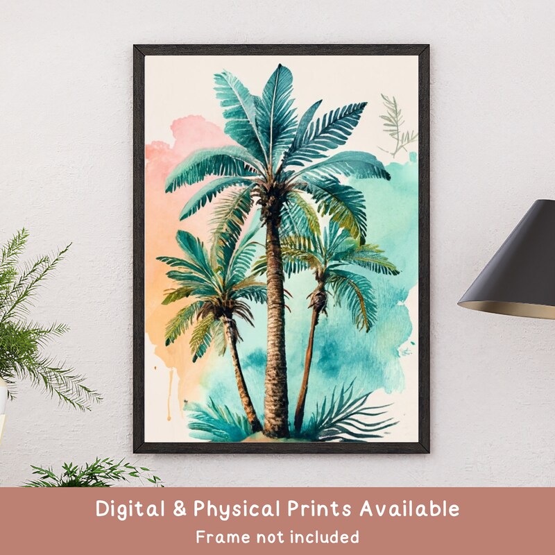 Palm Tree Poster - Etsy