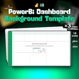 Power Bi Dashboard Background Template | 3 Pages Powerbi Report With ...