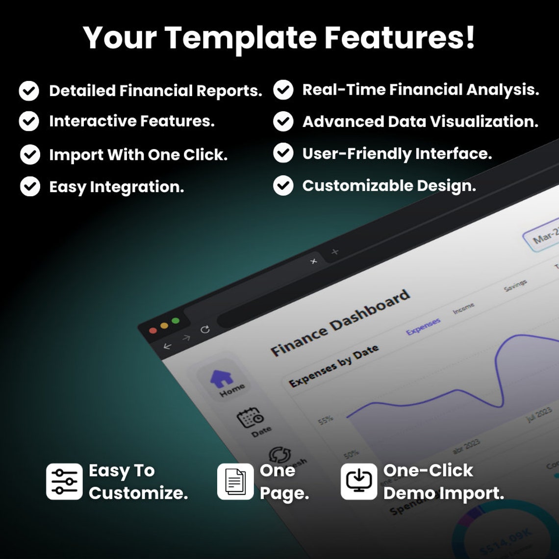 Finance Power Bi Dashboard Report Template | Real-time Financial ...