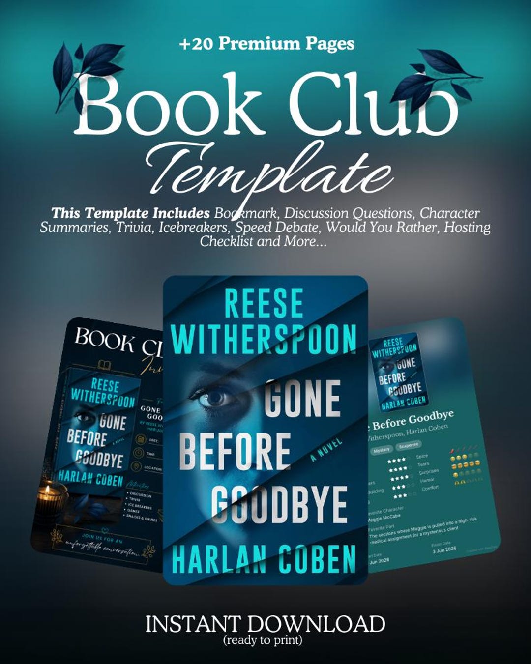 Gone Before Goodbye Book Club Kit | Reese Witherspoon Book Club Guide ...