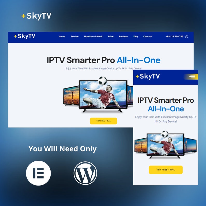 Skytv: Online Movie Video & TV Show Wordpress Theme Powerful Entertainment IPTV Template Landing ...