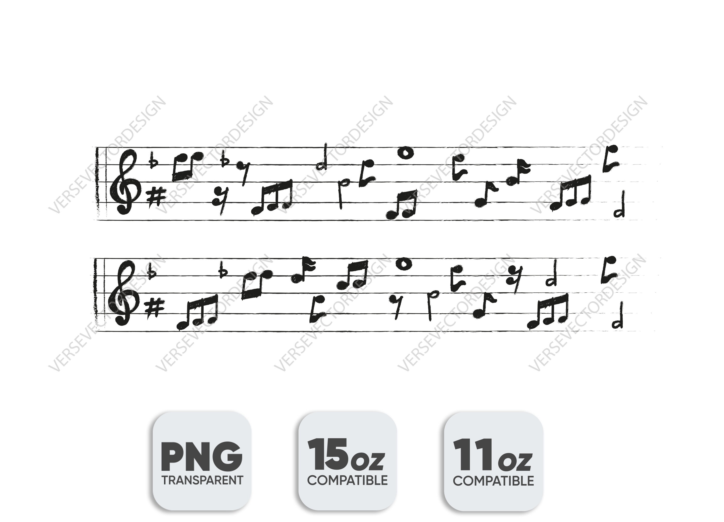 Christmas Mug Music Note Sheet Png Mug Sublimation Designs - Etsy