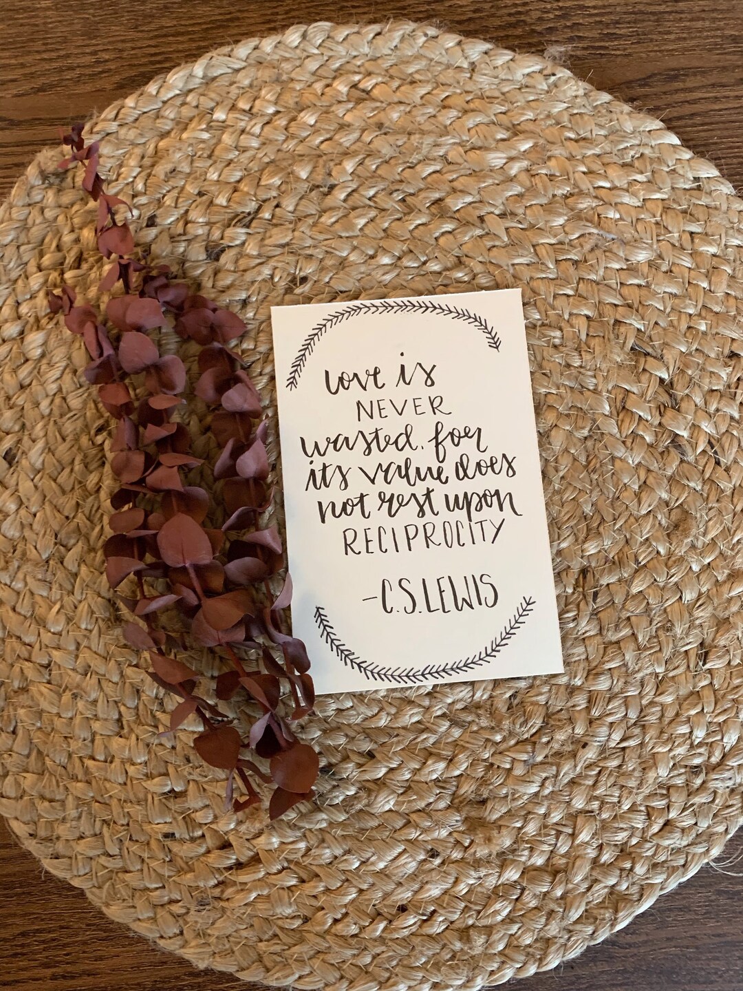 C.S. Lewis Quote Calligraphy Print - Etsy