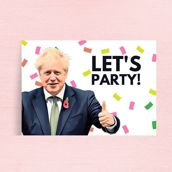Funny Boris Johnson Birthday Card - Etsy
