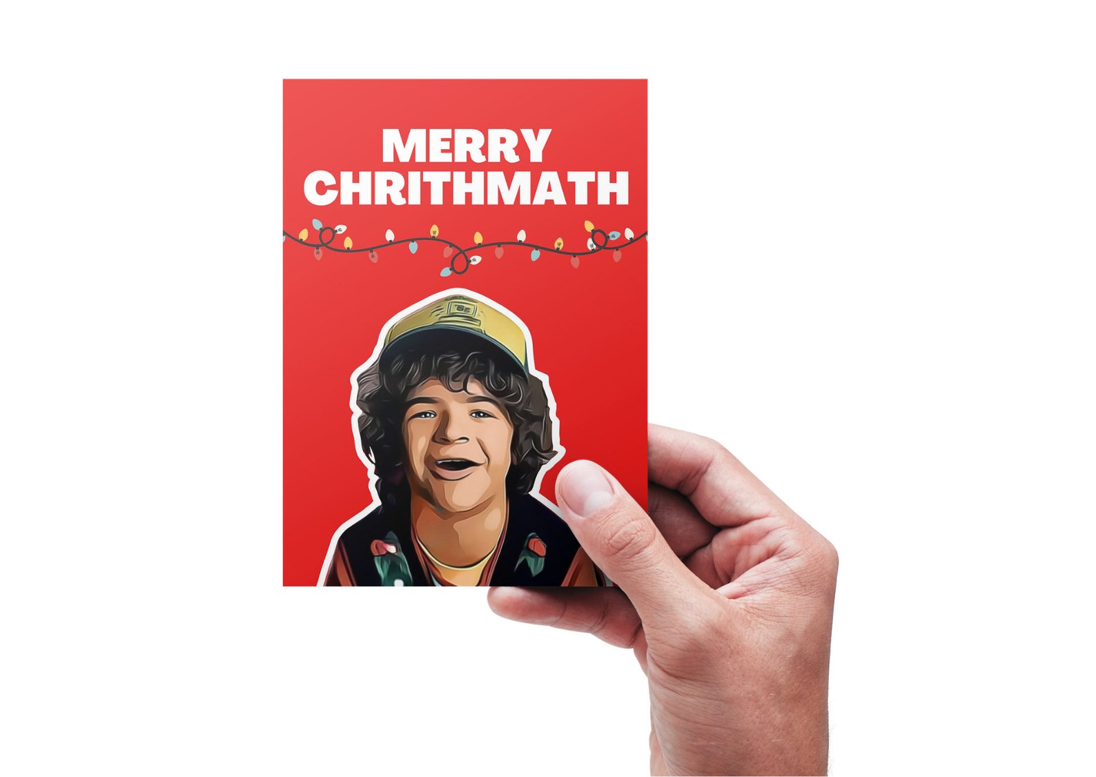 Printable Stranger Things Christmas Card, Stranger Things Dustin ...