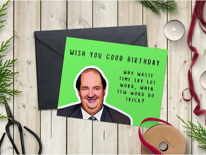 Printable Kevin Malone Birthday Card Funny Quote Birthday - Etsy