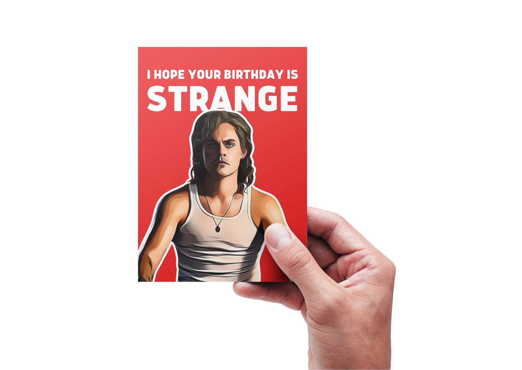 Printable Stranger Things Birthday Card, Stranger Things Billy Birthday ...