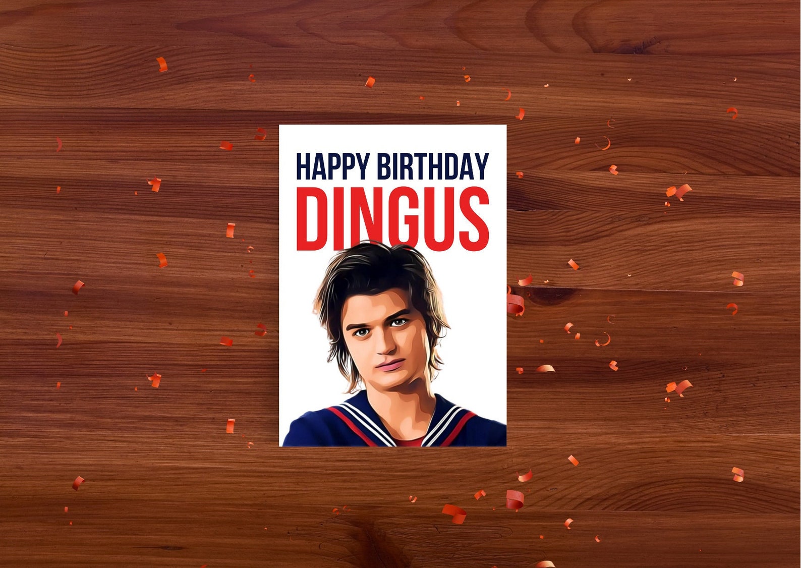 Printable Stranger Things Birthday Card, Stranger Things Steve ...