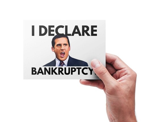 Printable Michael Scott Card I Declare Bankruptcy the Office | Etsy